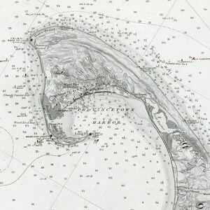 1910 Nautical Chart Map of Cape Cod Bay Massachusetts - Etsy