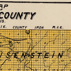 1917 Farm Line Map of Price County Wisconsin - Etsy