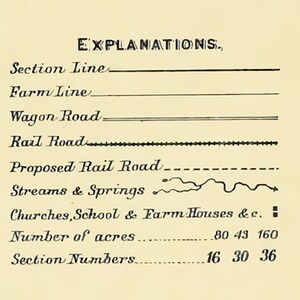 1889 Map of Hortonia Township Outagamie County Wisconsin - Etsy