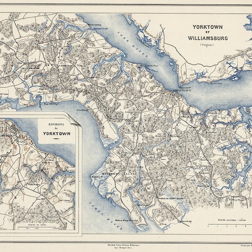 1722 Map of Williamsburg Virginia | Etsy