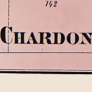 1857 Town Map of Chardon Geauga County Ohio - Etsy