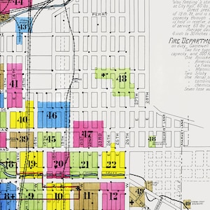 1900 Town Map of Erie Erie County Pennsylvania - Etsy