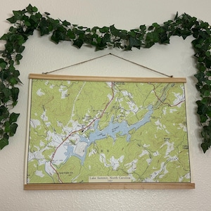 1957 Map of Lake Summit North Carolina - Etsy