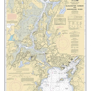 2010 Nautical Map of Gloucester Harbor and Annisquam River ...