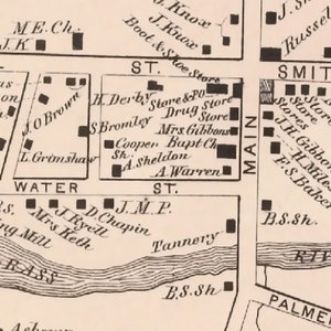 1865 Town Map of Russell Saint Lawrence County New York - Etsy