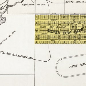 1893 Map of Butte City Montana - Etsy