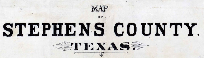 1870 Farm Line Map of Stephens County Texas - Etsy