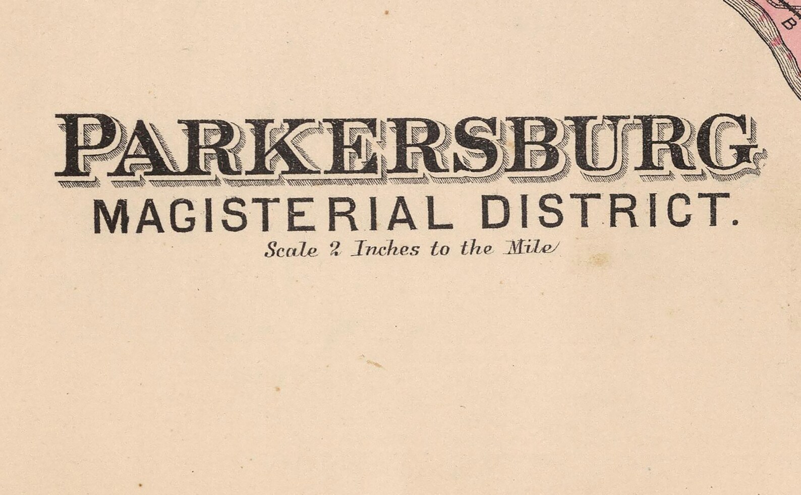 1886 Map of Parkersburg District Wood County West Virginia - Etsy