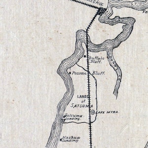 1882 Map of Satsuma Putnam County Florida Saint Johns River - Etsy