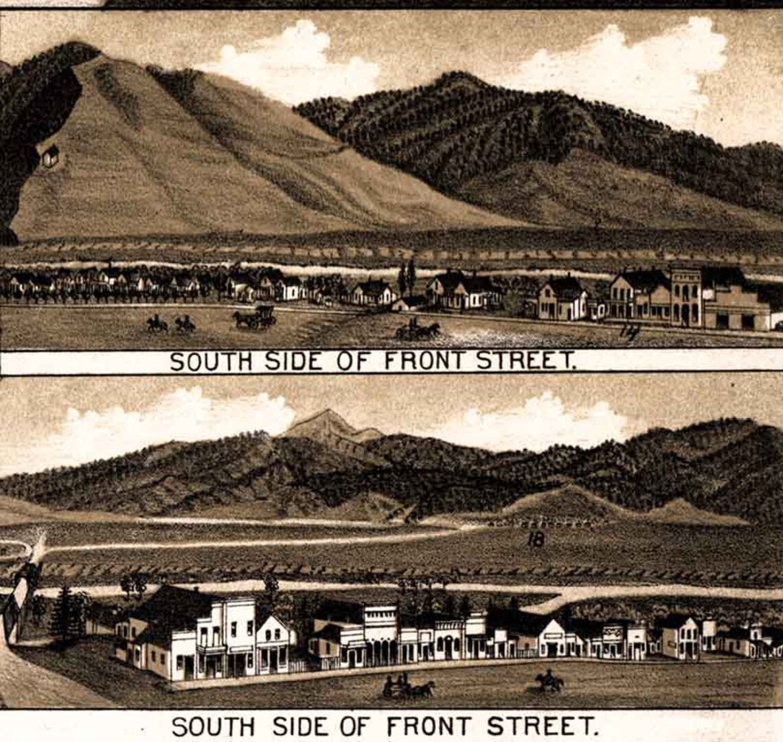 1884 Panoramic Map of Missoula County Montana - Etsy