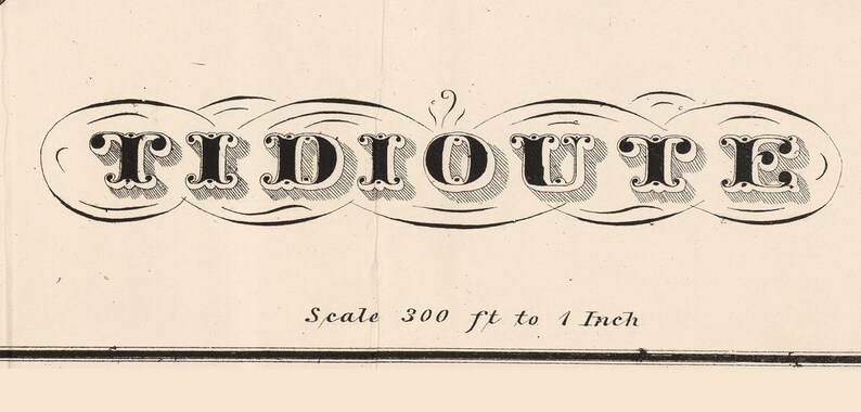 1878 Town Map of Tidioute Warren County Pennsylvania - Etsy