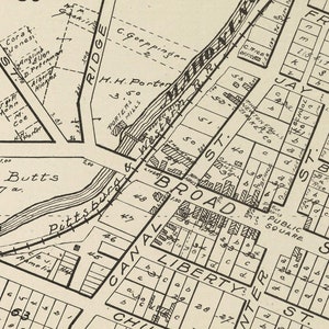 1899 Map of Newton Falls Village Trumbull County Ohio - Etsy
