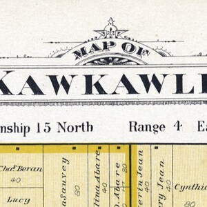 1896 Map of Kawkawlin Township Bay County Michigan - Etsy