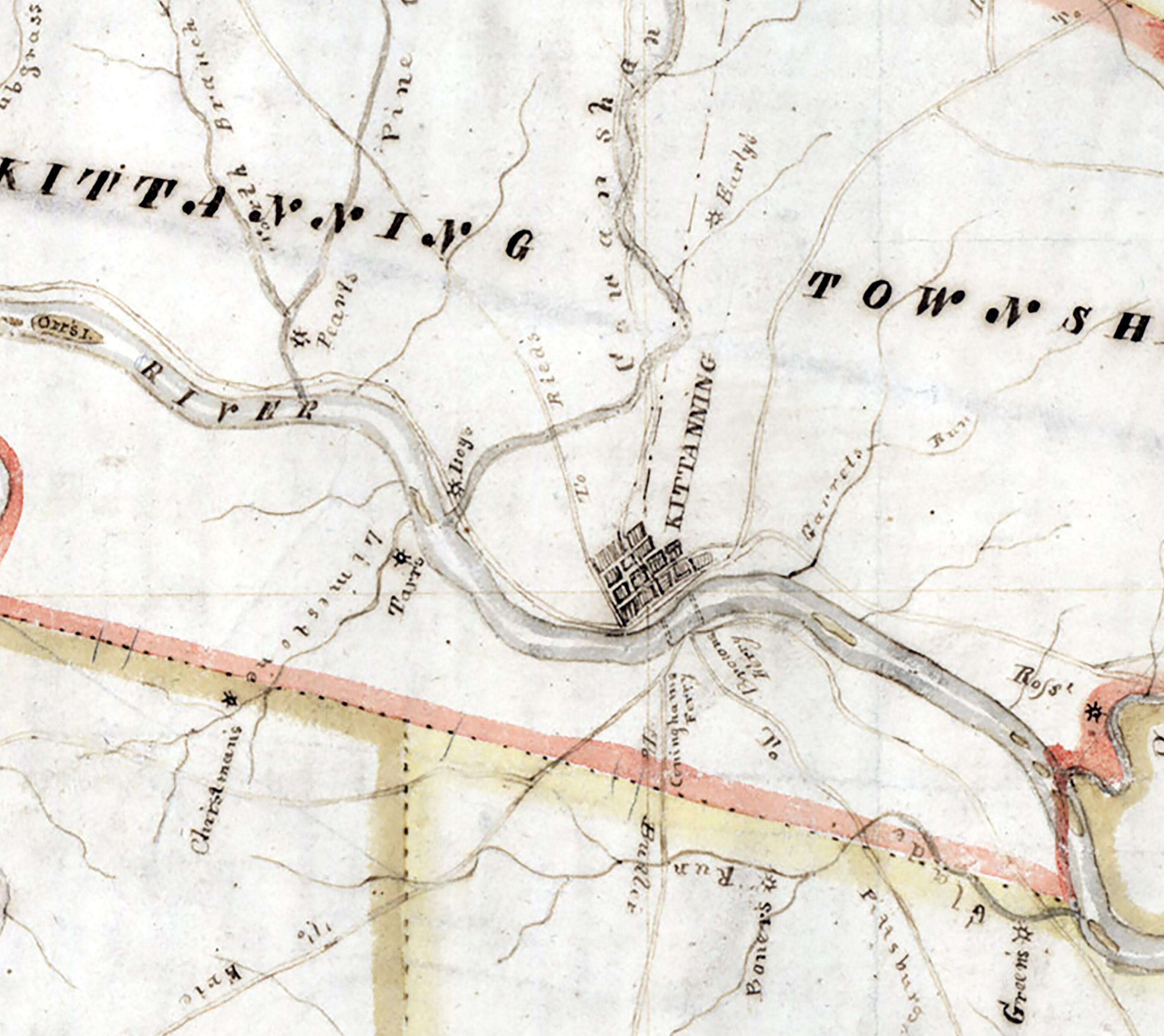 1817 Map of Armstrong County Pennsylvania - Etsy