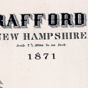 1871 Map of Strafford County New Hampshire - Etsy