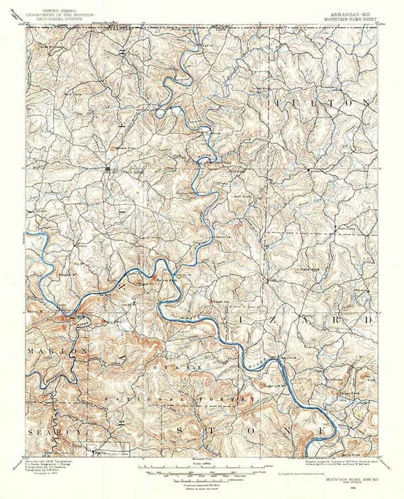 Mountain Home Arkansas Map