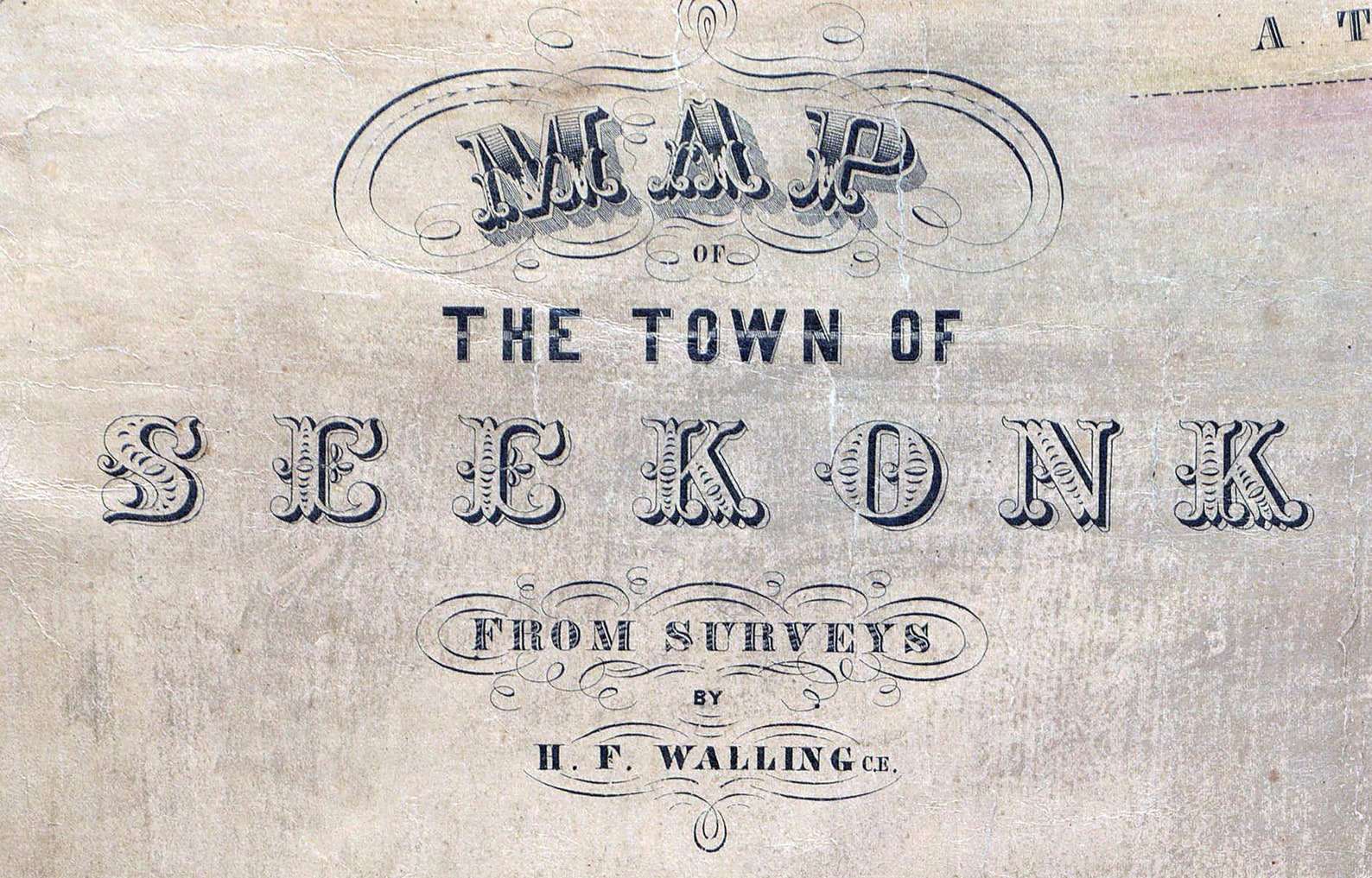 1850 Town Map of Seekonk Bristol County Massachusetts - Etsy Canada