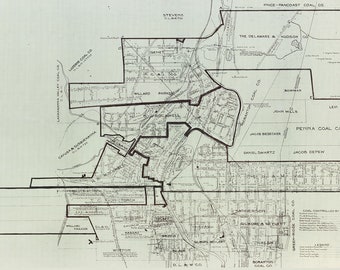 West Virginia Coal Mine Maps - Etsy