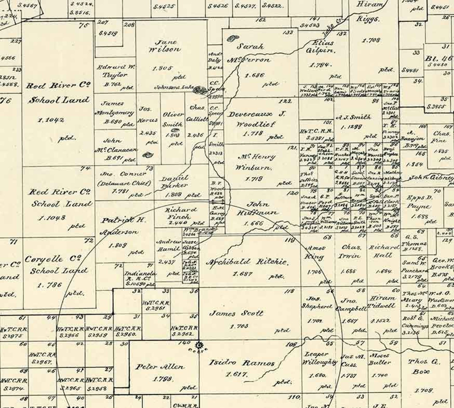 1879 Farm Line Map of Haskell County Texas - Etsy