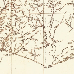 1901 Map of Nome Alaska - Etsy