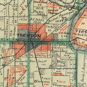 1914 Map of Madison and Lemon Township Butler County Ohio - Etsy