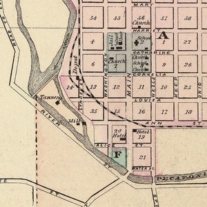 1878 Town Map of Darlington Lafayette County Wisconsin - Etsy