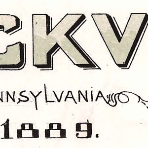 1889 Panoramic Map of Frackville Pennsylvania - Etsy