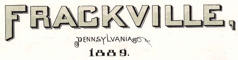 1889 Panoramic Map of Frackville Pennsylvania | Etsy