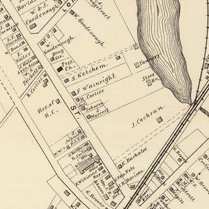 1878 Map of Farmingdale New Jersey - Etsy