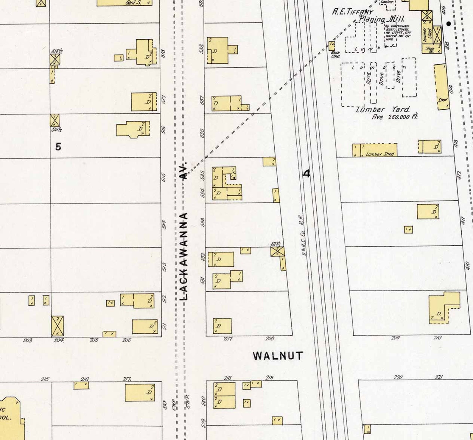 1896 Town Map of Mayfield Lackawanna County Pennsylvania - Etsy