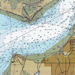 1986 Nautical Map of Cook Inlet Anchorage Alaska - Etsy