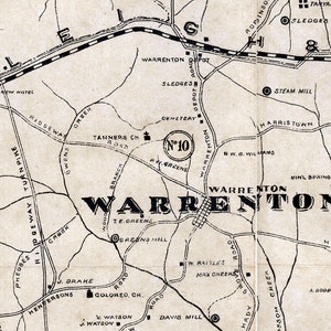 1874 Map of Warren County North Carolina - Etsy