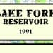 1991 Map of Lake Fork Reservoir Texas - Etsy