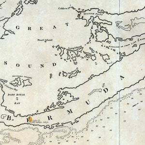 1797 Map of the Bermuda Islands - Etsy