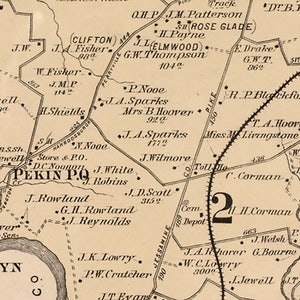 1877 Map of Southern Jessamine County Kentucky - Etsy