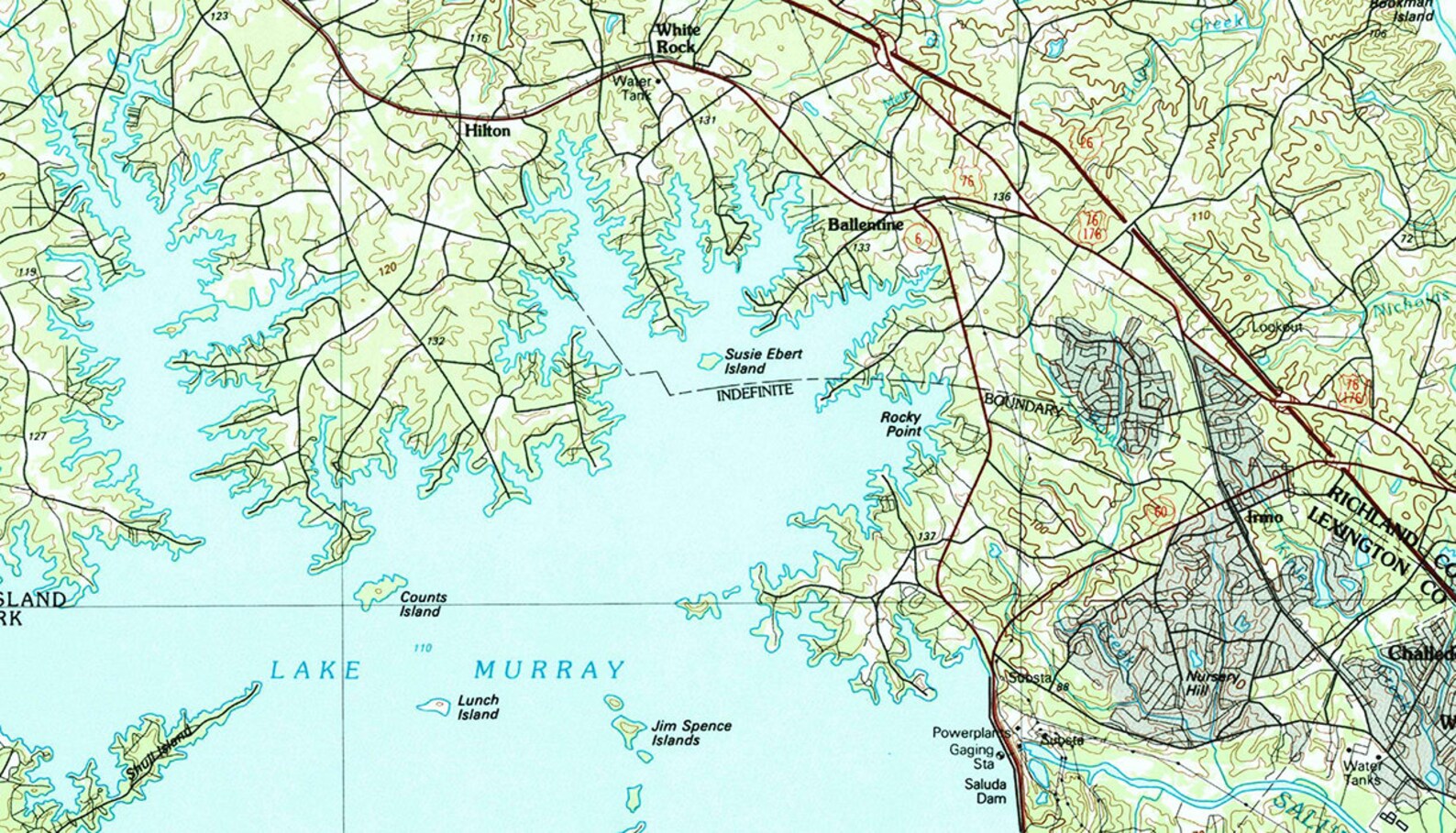 1986 Topo Map of Newberry South Carolina Quadrangle - Etsy