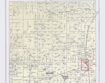 Osceola County Map - Etsy
