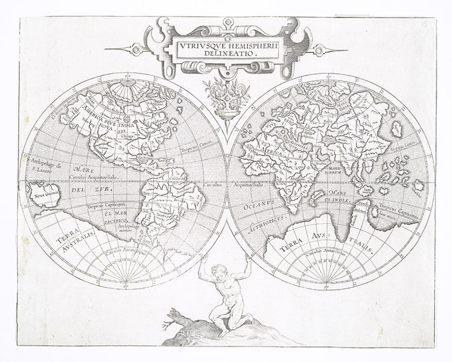 1597 Map of the World | Etsy