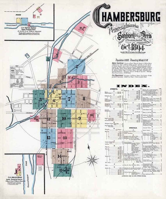 Map Of Chambersburg Pennsylvania 511 South 6th Street, Chambersburg PA