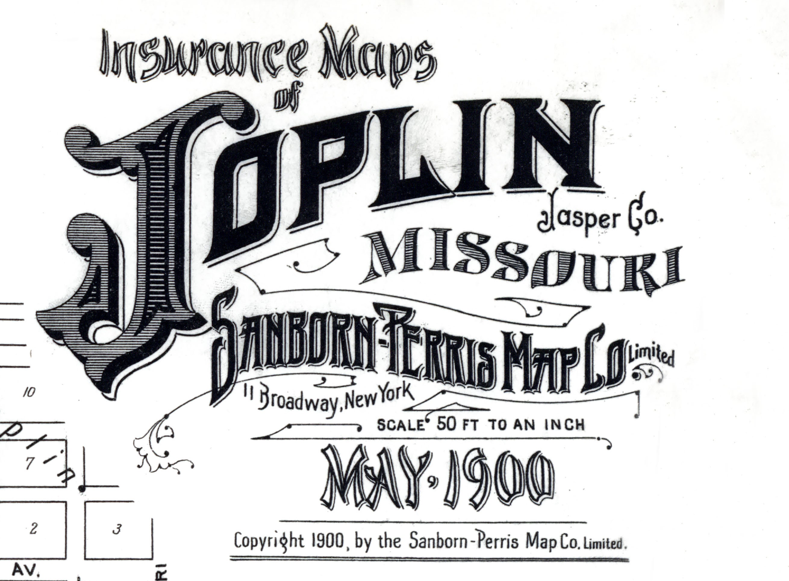 1900 Town Map of Joplin Missouri - Etsy