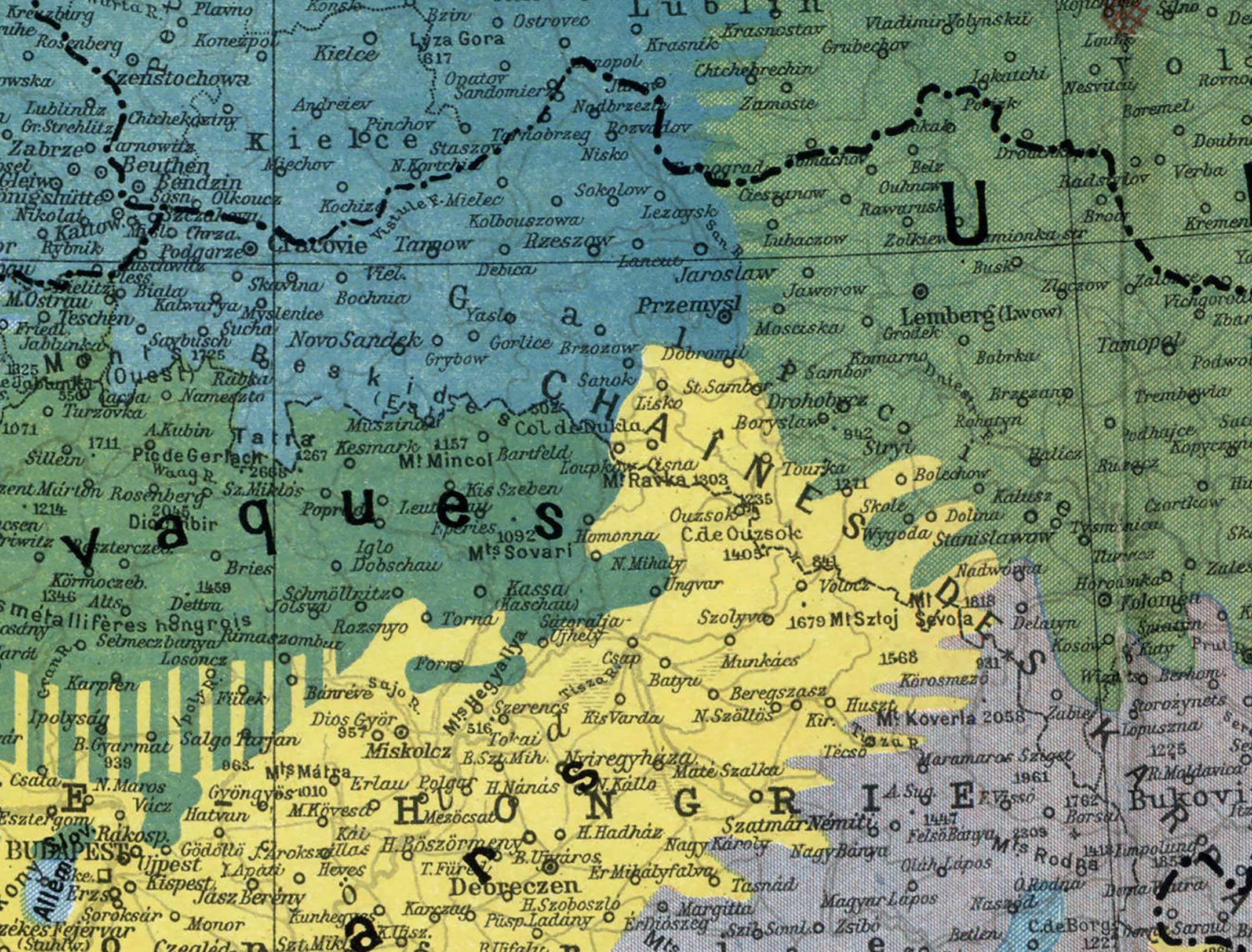 1918 Map of Europe Ethnicity - Etsy