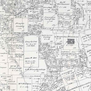 1879 Farm Line Map of Harrison County Texas - Etsy