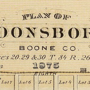 1875 Town Map of Boonsboro Boone County Iowa - Etsy