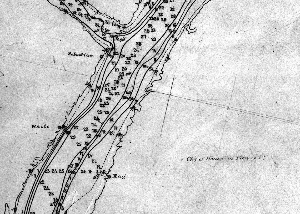 1870 Nautical Map of Saint Augustine Florida Inlet | Etsy