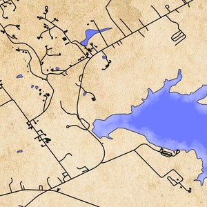 2024 Map of Cowan Lake Clinton County Ohio - Etsy UK