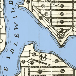 1912 Map of Lake Idlewild Lake County Michigan - Etsy