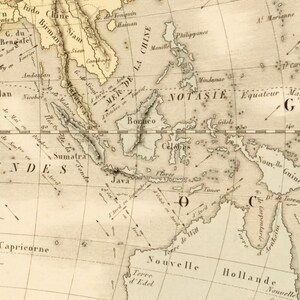 1839 Map of the World - Etsy