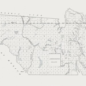 1850 Map of Middle Florida - Etsy