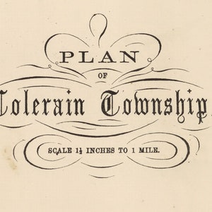 1864 Map of Colerain Township Lancaster County Pennsylvania - Etsy