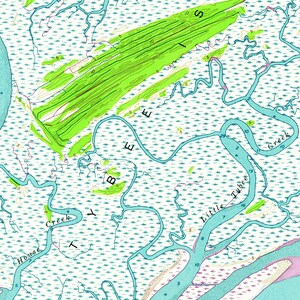 1976 Map of Tybee Island Georgia Savannah Beach - Etsy